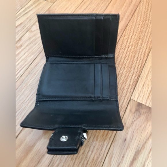 Coach | Bags | Nwot Coach Black Wallet Snap Closure | Poshmark